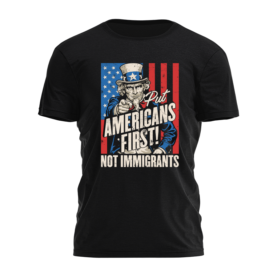 Put Americans First - Uncle Sam Tee - 4430 – I Love My Freedom